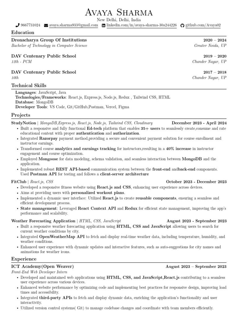 Avaya Resume New | PDF | Java Script | World Wide Web