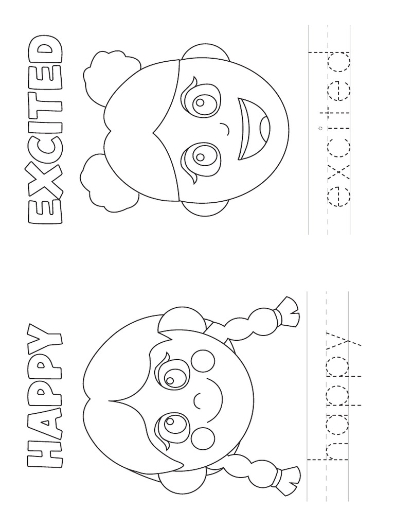 Emotions Letter Tracing Posters - 1 | PDF