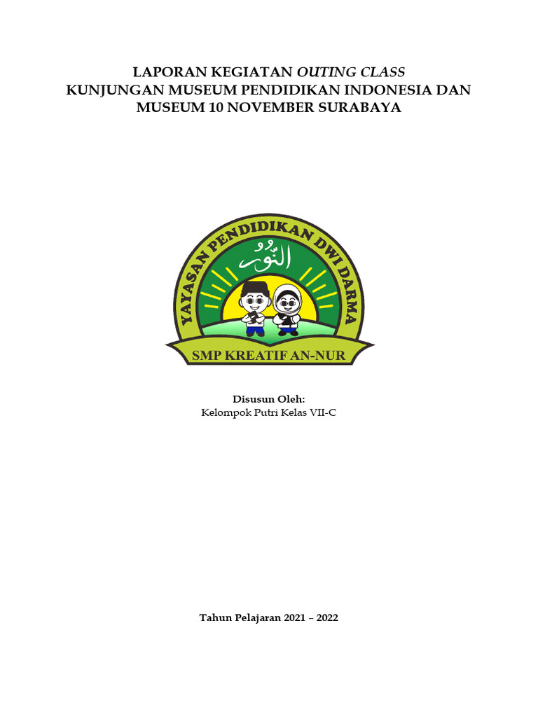 Laporan Kegiatan Outing Class Vii c (1) | PDF