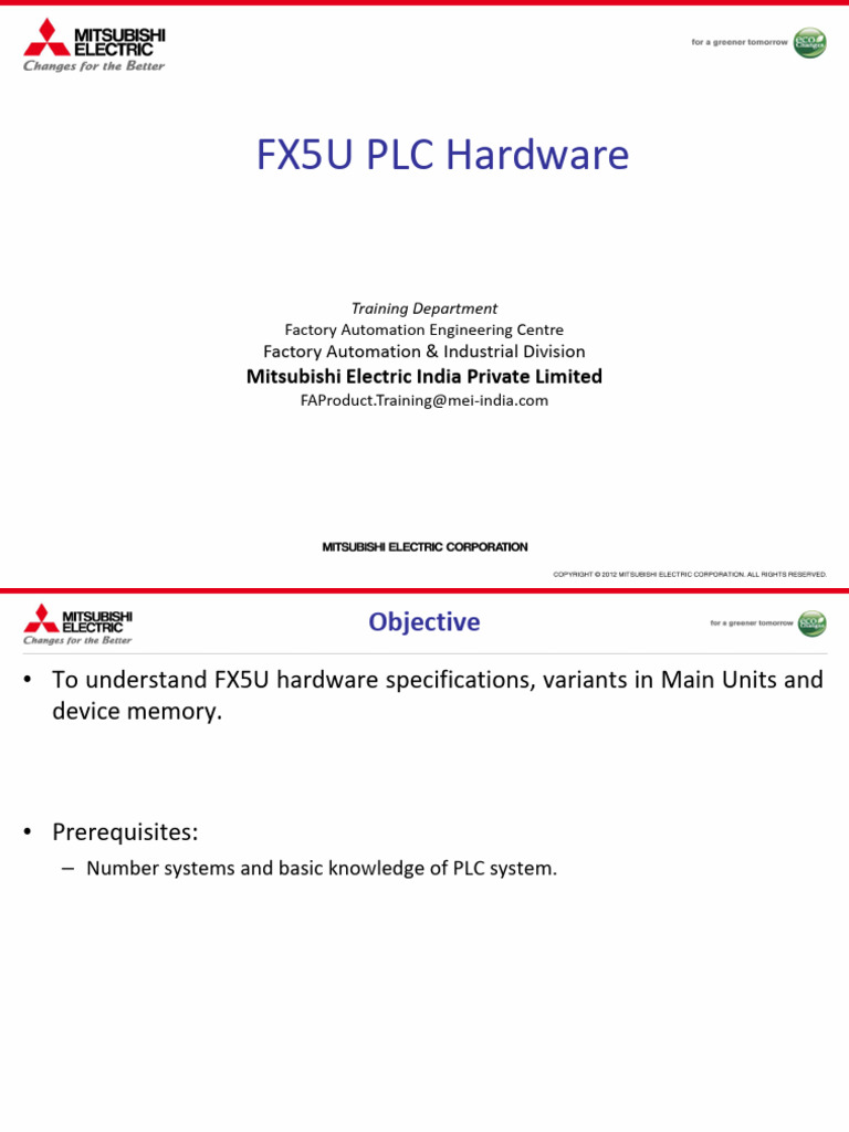 1 FX5U Hardware | PDF | Programmable Logic Controller | Computer Data Storage