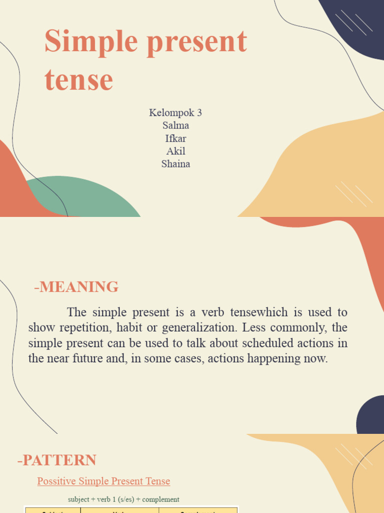 B.inggris Simple Present (Shaina) | PDF