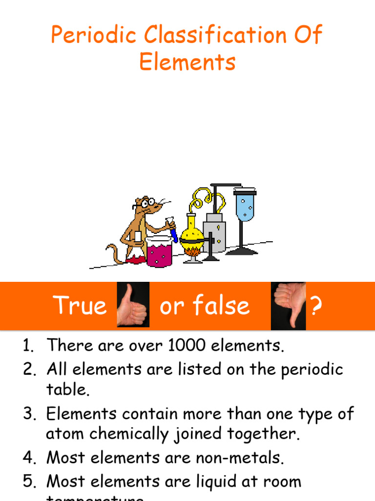 Periodic Classification of Elements | PDF | Ion | Periodic Table