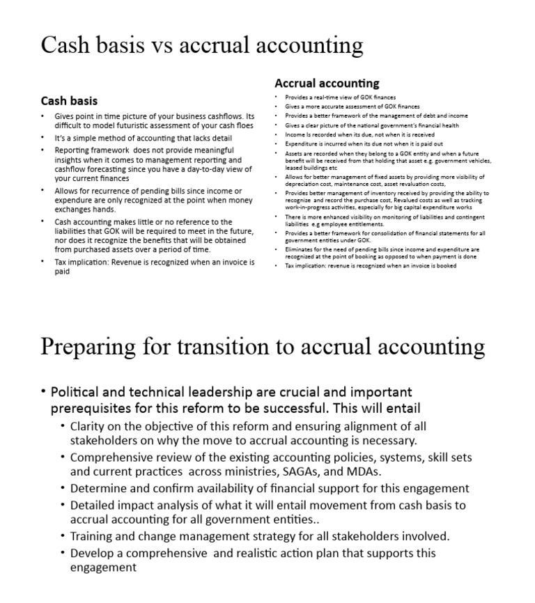 Cash Basis Vs Accrual Accounting | PDF | Expense | Accrual
