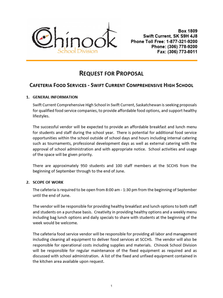 SCCHS Cafeteria Proposal | PDF | Insurance | Taxes