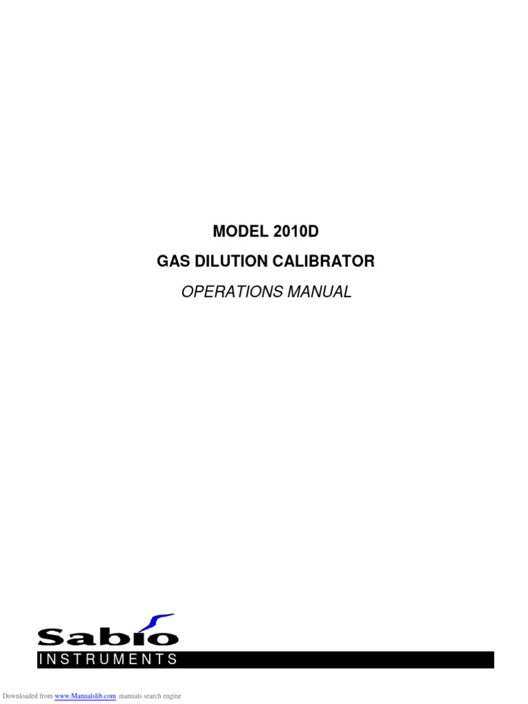Manual Operaciones Sabio 2010D | PDF | Computer Keyboard | Calibration