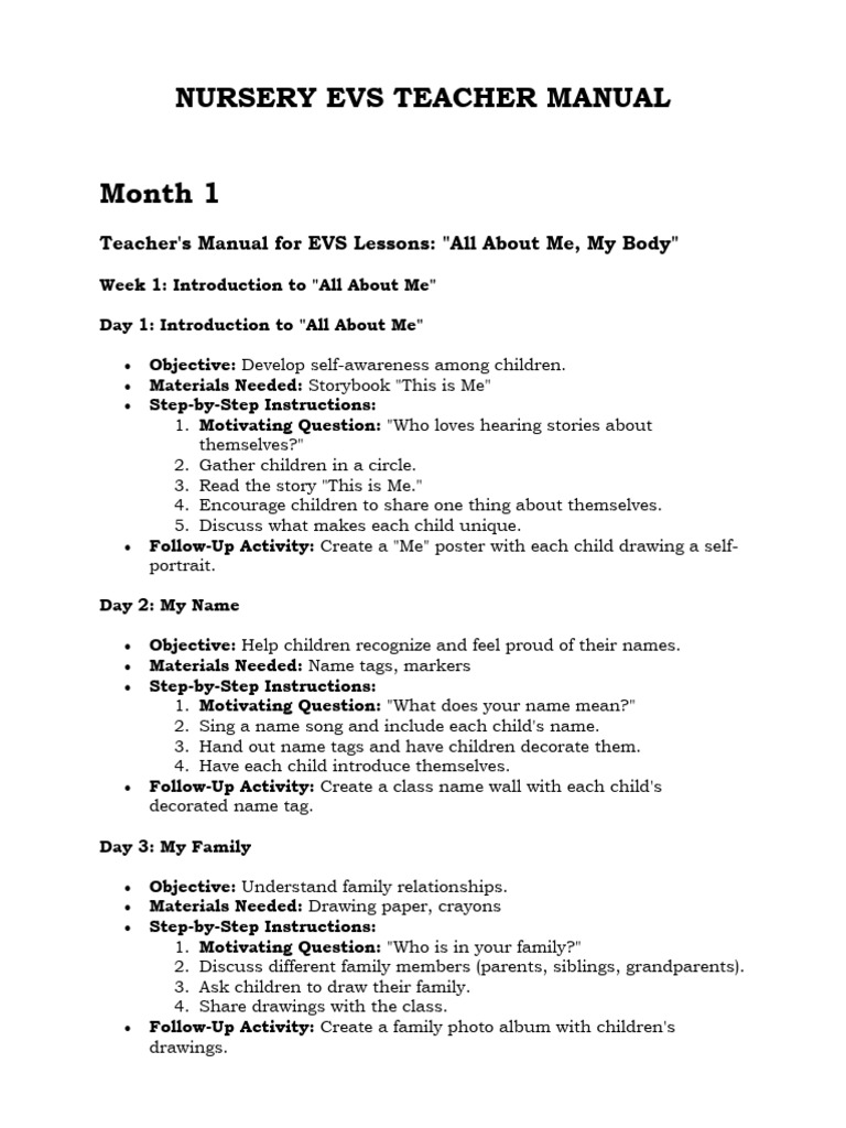 Nursery EVS Teacher's Manual | PDF | Elephant | Tiger Nursery EVS Teacher's Manual | PDF | Elephant | Tiger