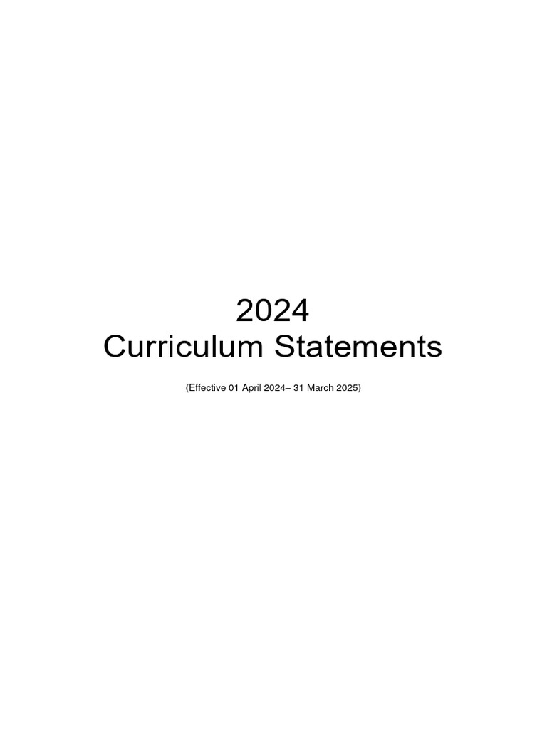 ICB Curriculum Statements 2024 | PDF | Value Added Tax | Bookkeeping