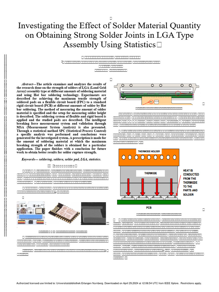 Optimal Solder Quantity for Strength | PDF | Soldering | Printed ...