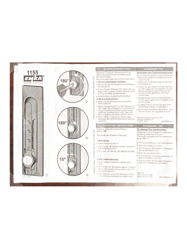 cabinet combo locks | PDF