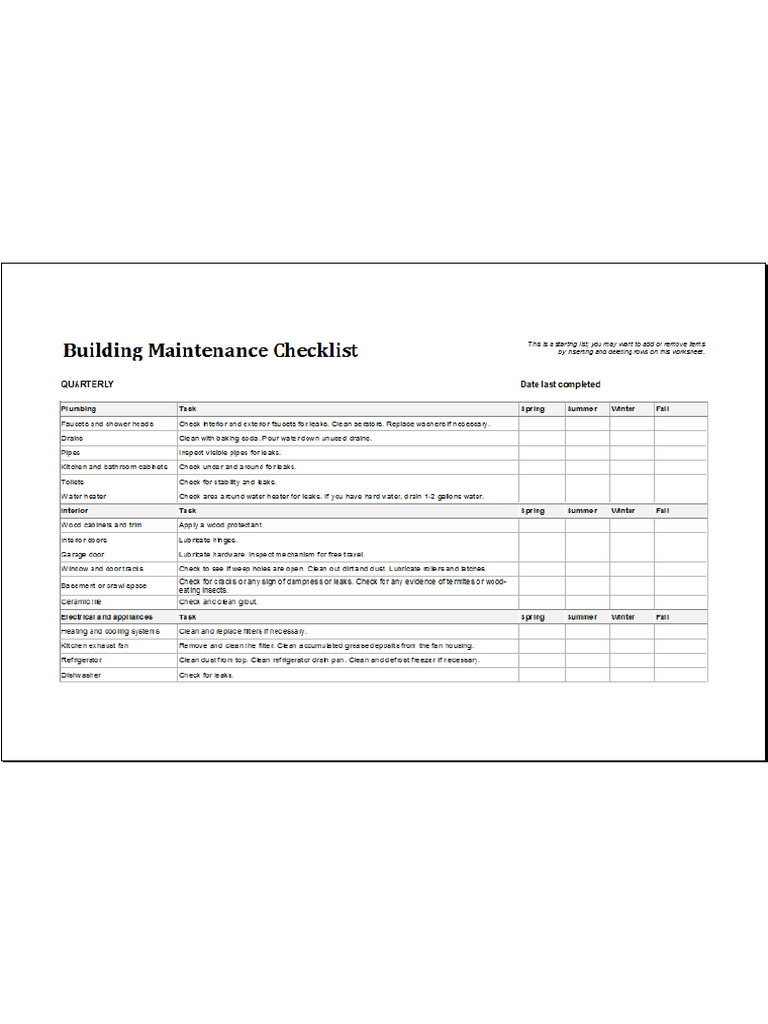 Building Maintenance 00 | PDF
