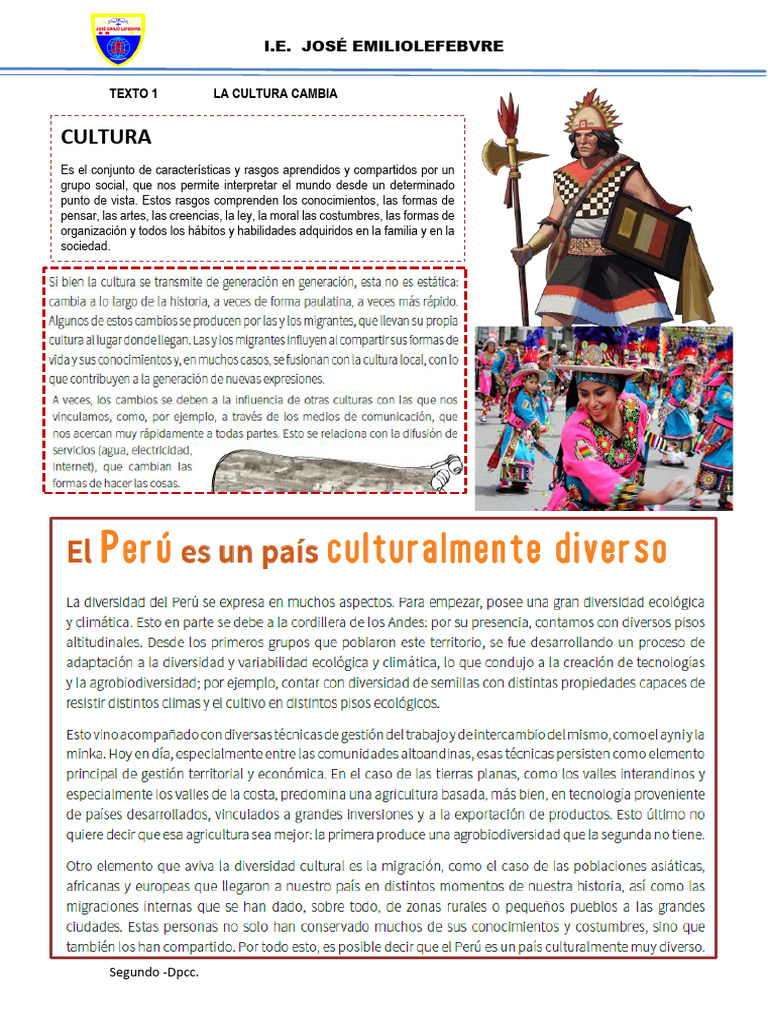 ANEXO 12 - 2°-Cultura-Identidad | PDF | Grupo social | Familia