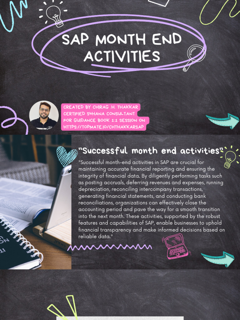 sap month end activities | PDF | Expense | Deferral