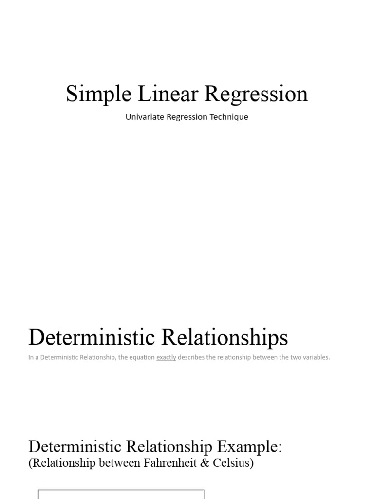 Simple Linear Regression | PDF | Regression Analysis | Linear Regression