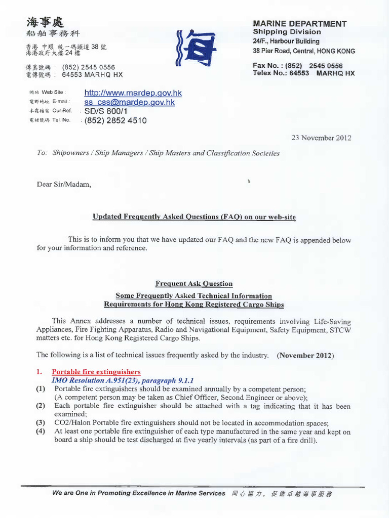 HK23 Nov 2012 FAQ | PDF