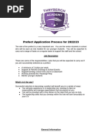 School Prefects Application Form | PDF | Leadership