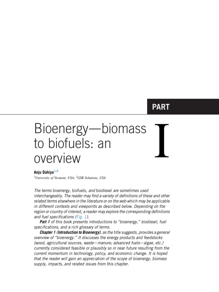 Chapter 1 | PDF | Biofuel | Bioenergy