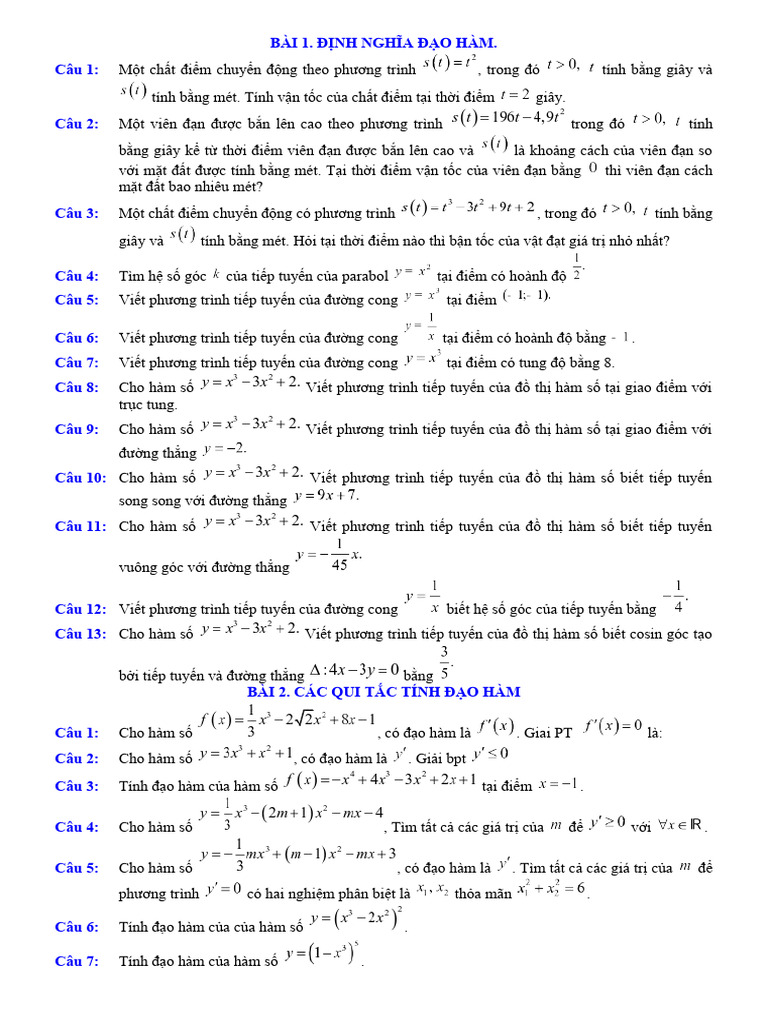Dao Ham Cua Ham So | PDF