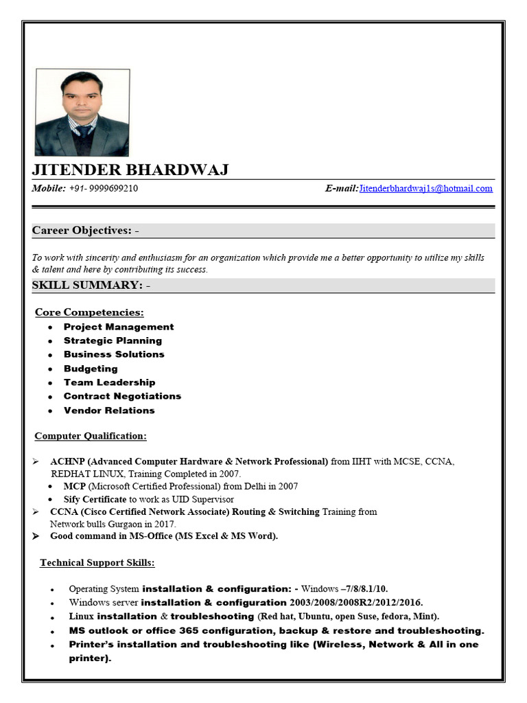 Rahul - Network Admin-Sep - New | PDF | Computer Network | Cisco ...