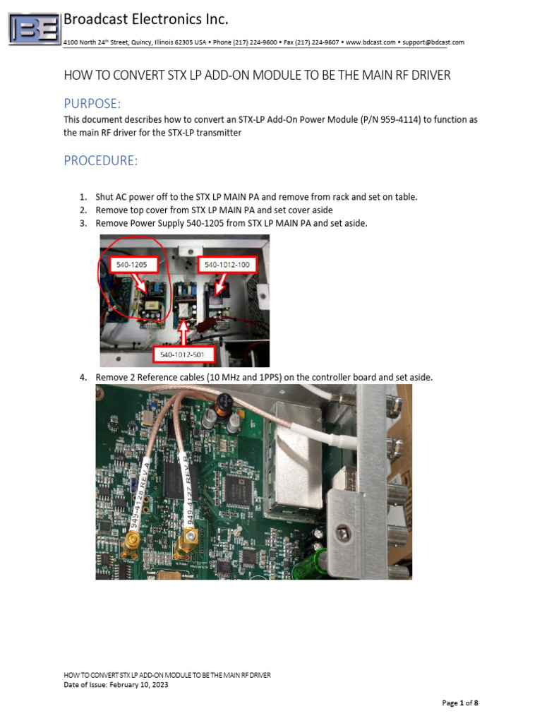 How To Make A STX LP Gen II Add On The Main RF Driver | PDF | Power Supply | Cable Television