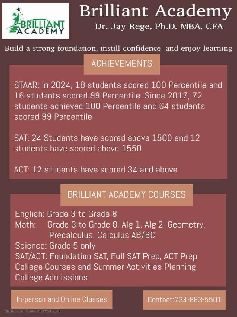 Brilliant Academy - 2024 | PDF