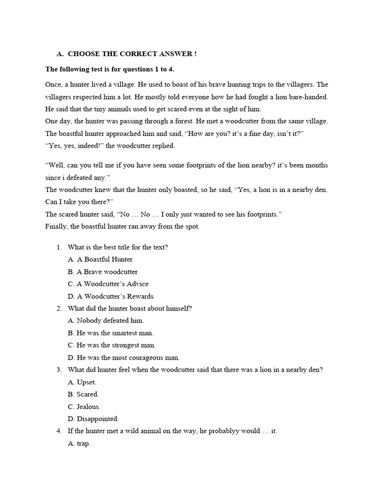 SOAL NARRATIVE TEXT | PDF | Mouse