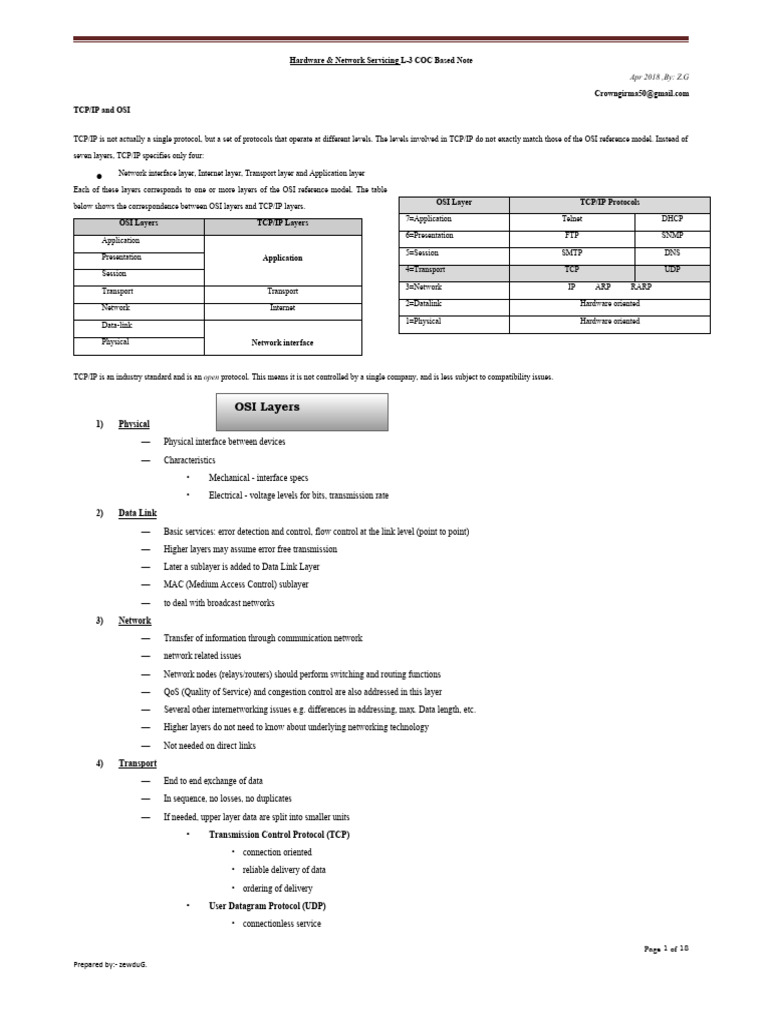 HNT Level 3 Coc Based Not | PDF | Internet Protocol Suite | Computer ...
