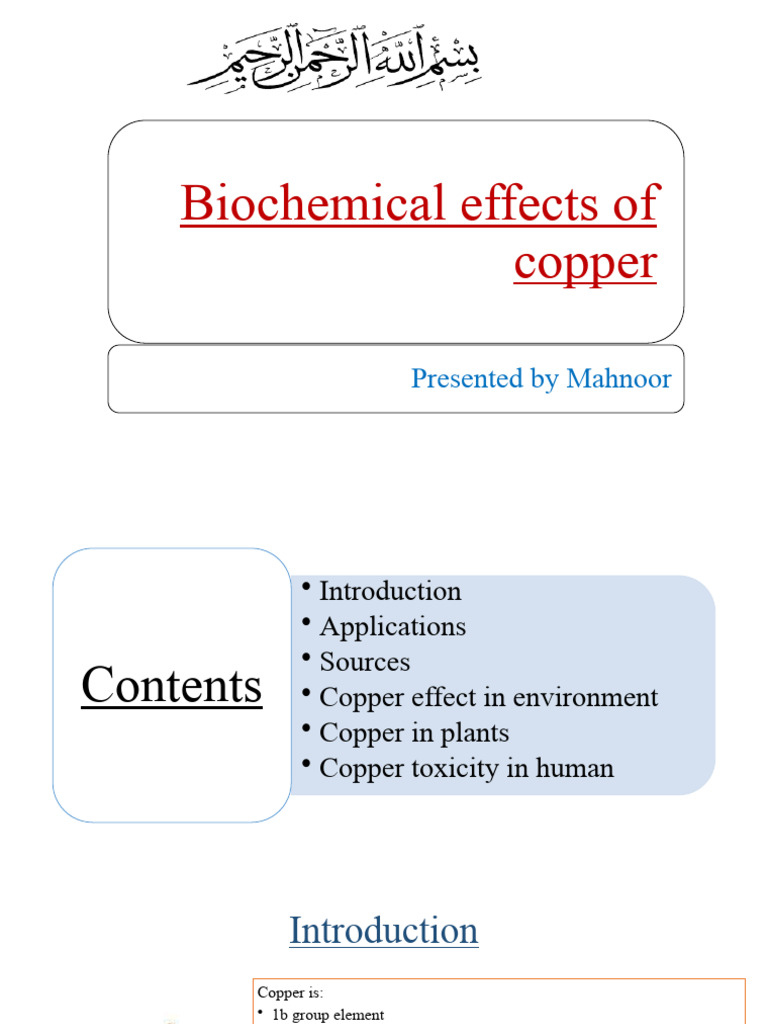 Copper's Impact on Health & Environment | PDF | Copper | Zinc