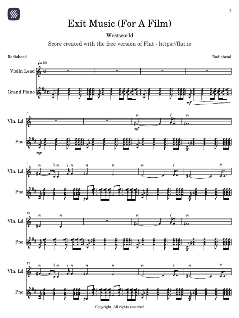 Exit Music (For A Film) | PDF