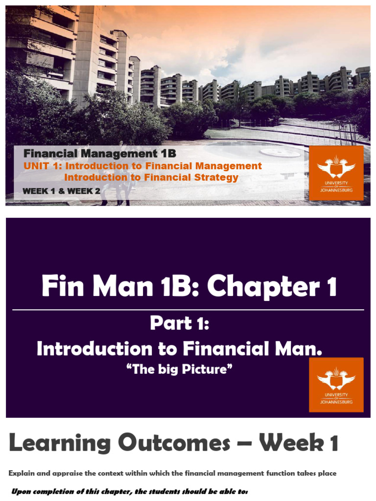FNM1B - Unit 1 Introduction to Fin Man - Lesson 1 | Download Free PDF ...