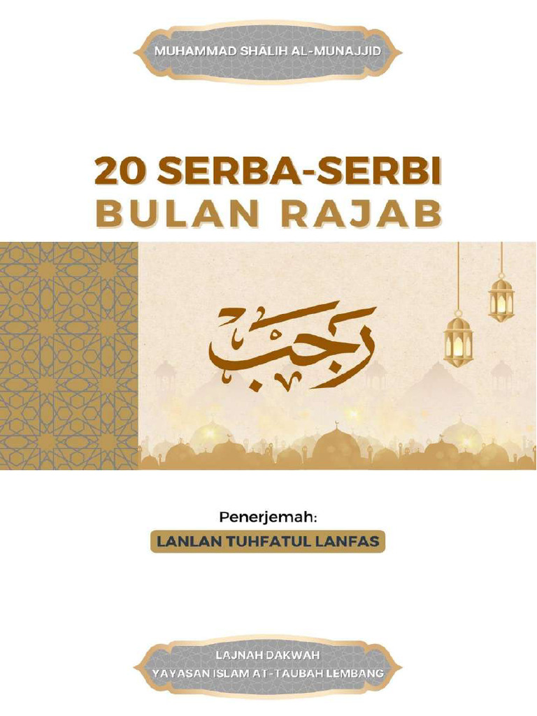 20 Serba-Serbi Bulan Rajab - Muhammad Shalih Al-Munajjid | PDF