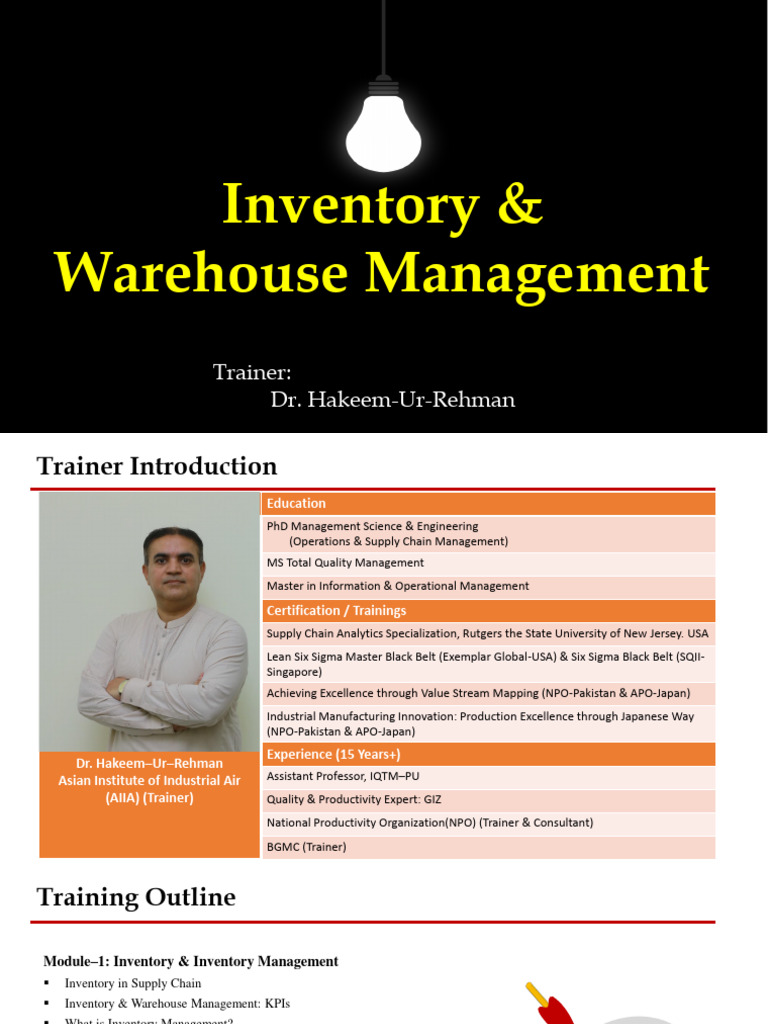 Inventory & Warehouse Management | Download Free PDF | Inventory | Management Accounting