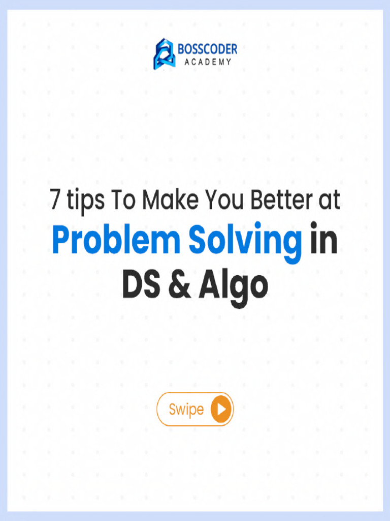 Problem Solving in DS and Algorithms | PDF