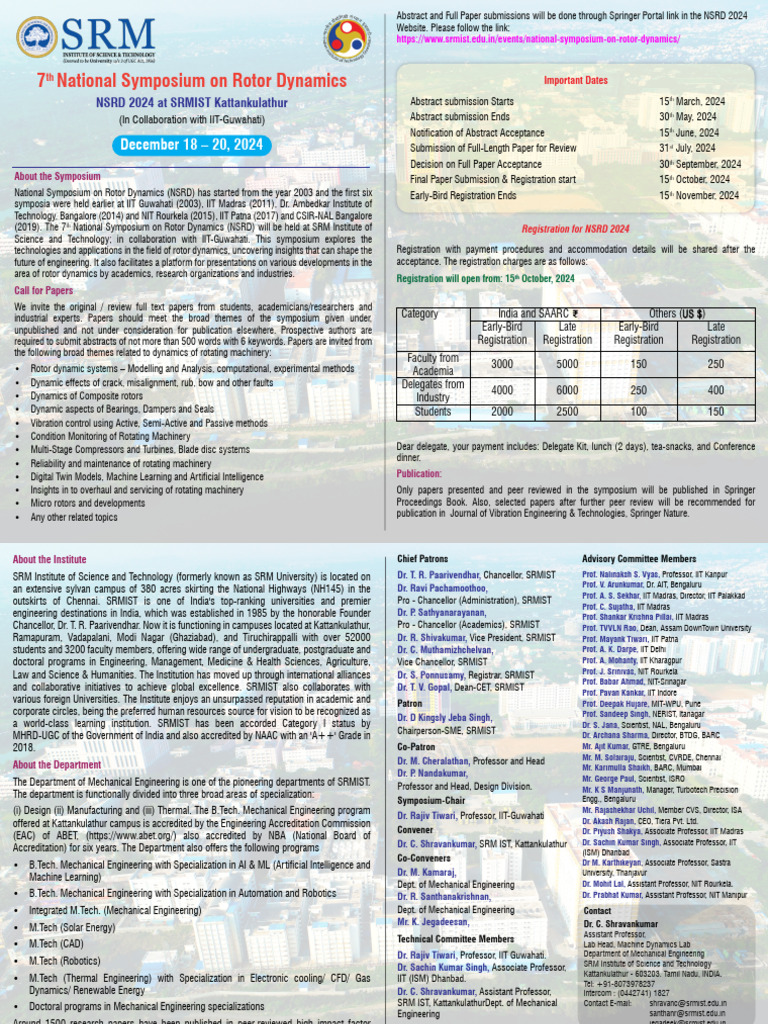 NSRD Brochure 2024 | PDF | Turbine | Mechanical Engineering