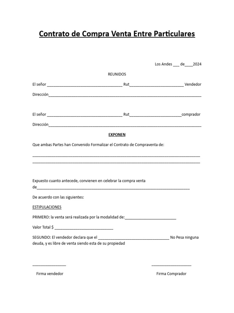 Compromiso Compra Venta Simple | PDF