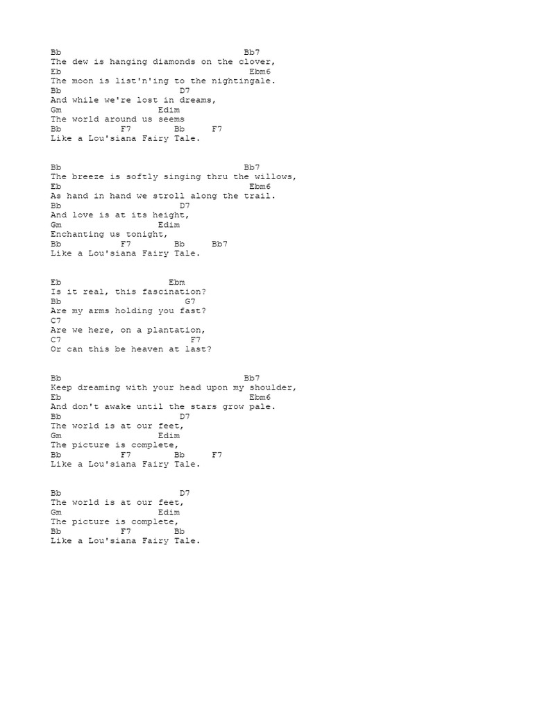 Louisiana Fairy Tale | PDF