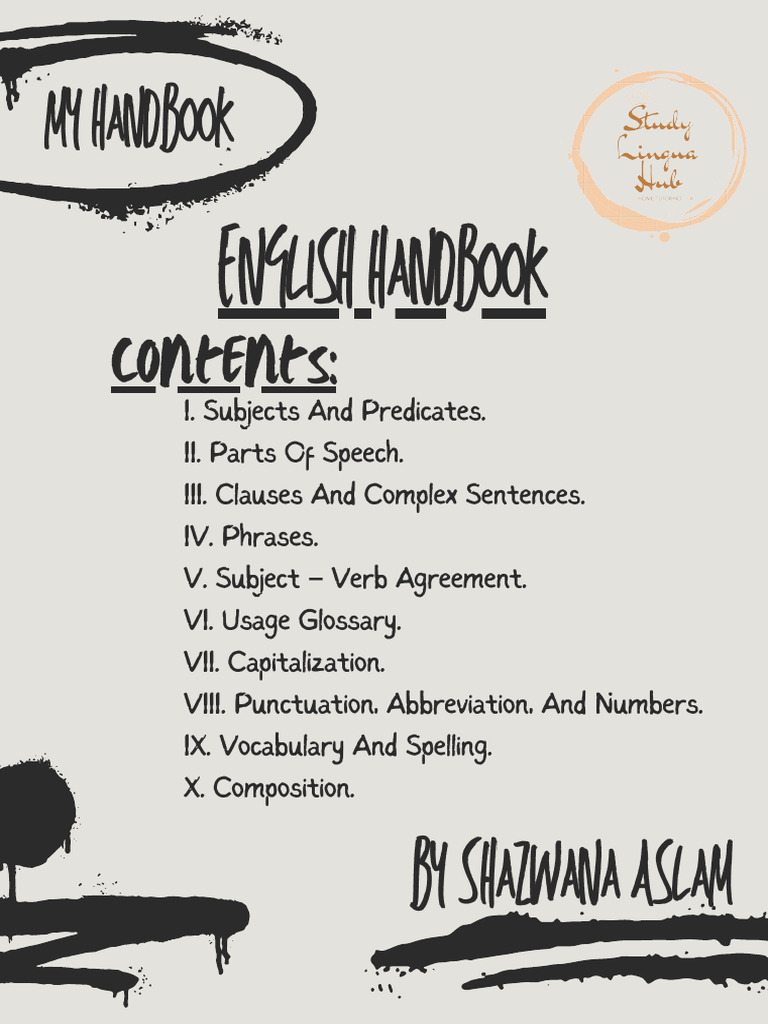 English Grammar Handbook Guide | PDF