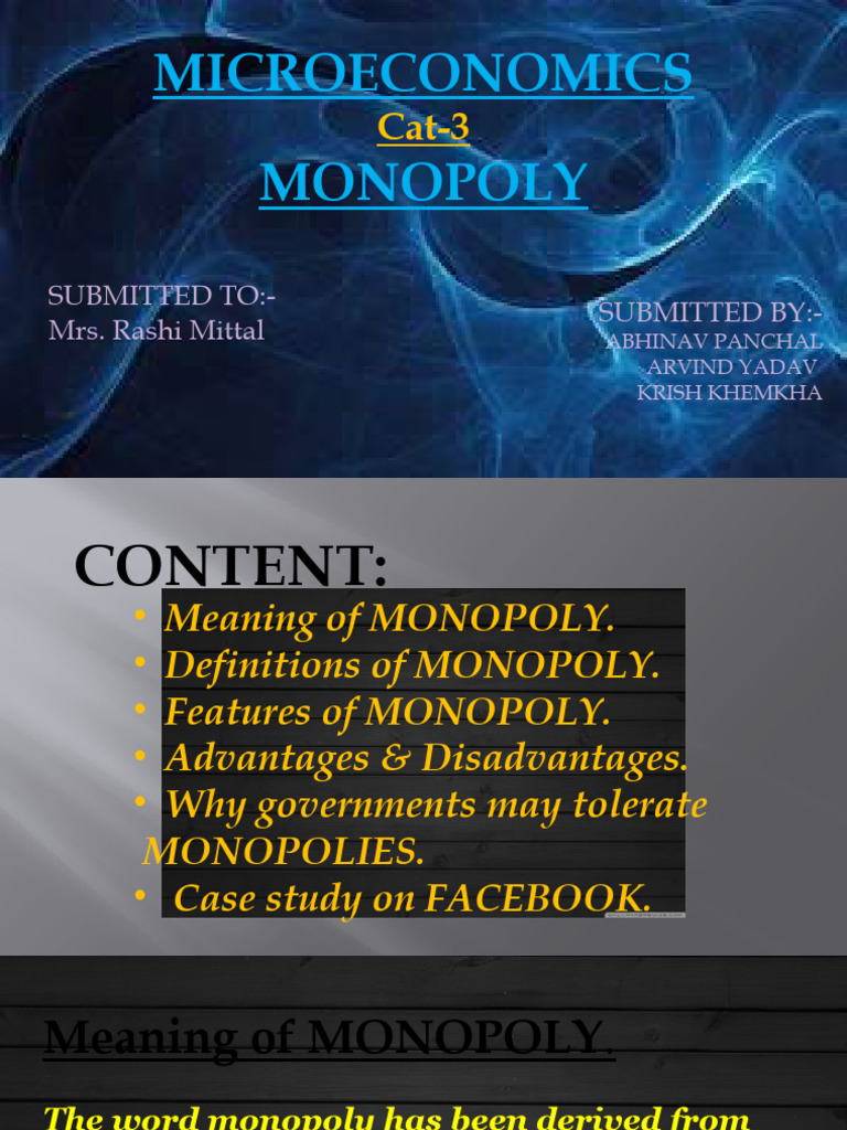 Eco PPT Neww | PDF | Monopoly | Profit (Economics)