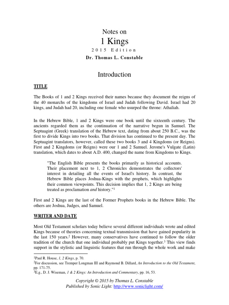1 Kings | PDF | Books Of Kings | David