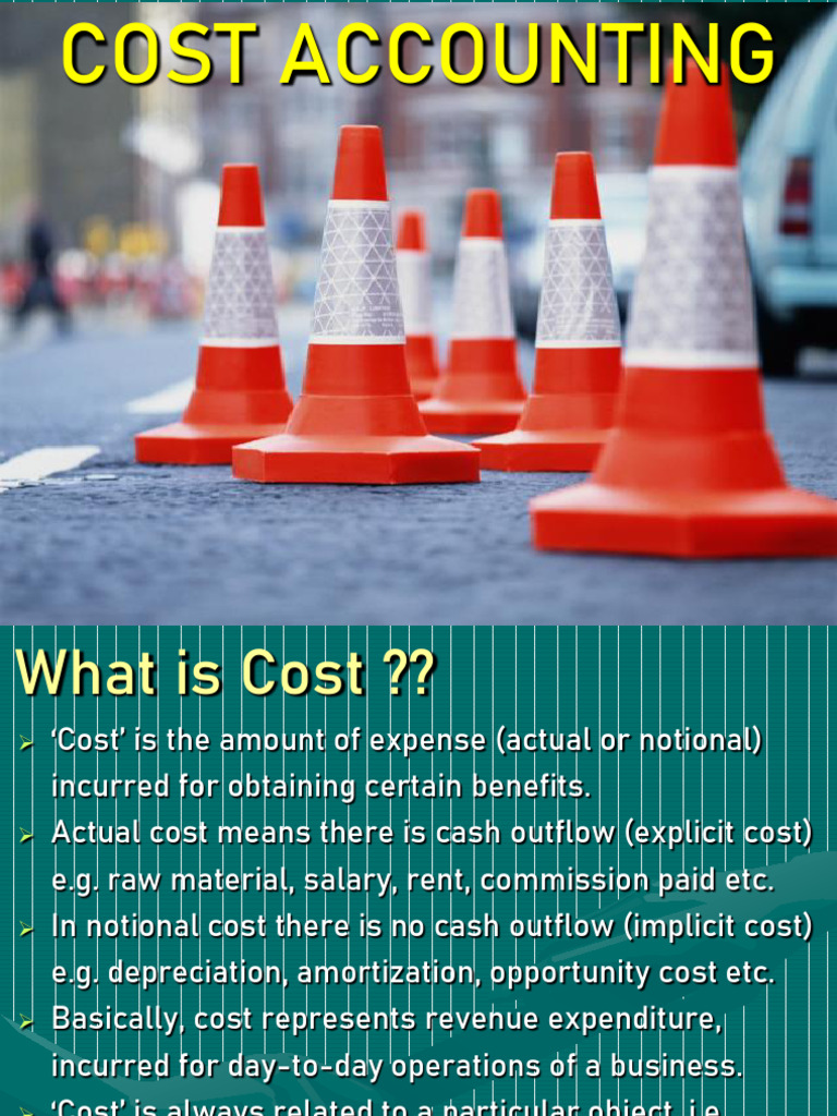 Cost Accounting - Basics | PDF | Cost Accounting | Opportunity Cost