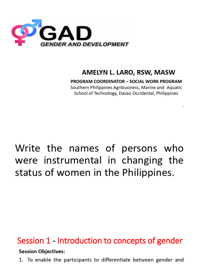Gender Equality Workshop Guide | PDF | Gender | Gender Studies