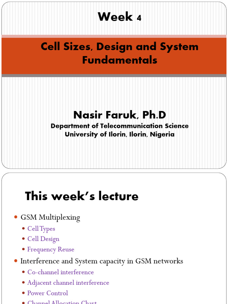 week 4_Cellular design | PDF | Cellular Network | Mobile Technology