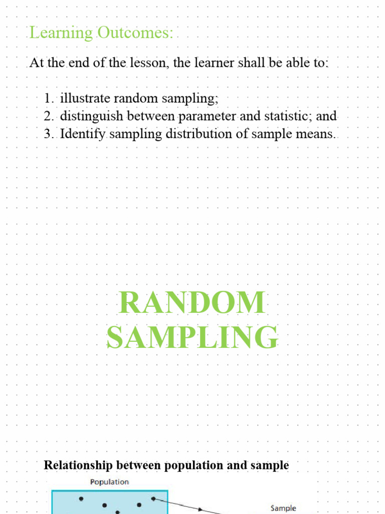 Sampling Pdf Sampling Statistics Variance