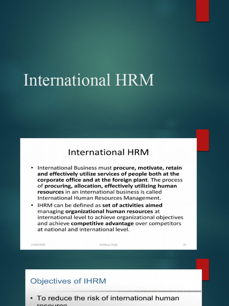 Unit-5 IHRM | PDF | Employment | Labour Economics