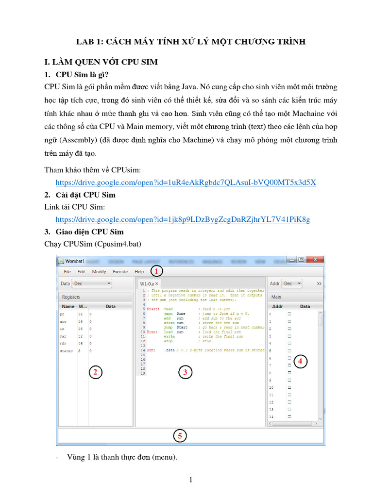 Lab1 - May Tinh Xu Ly Chuong Trinh | PDF