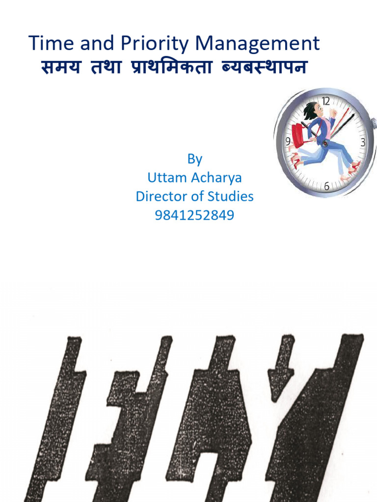 Time and Priority Management-Jhapa081 | PDF | Time Management ...