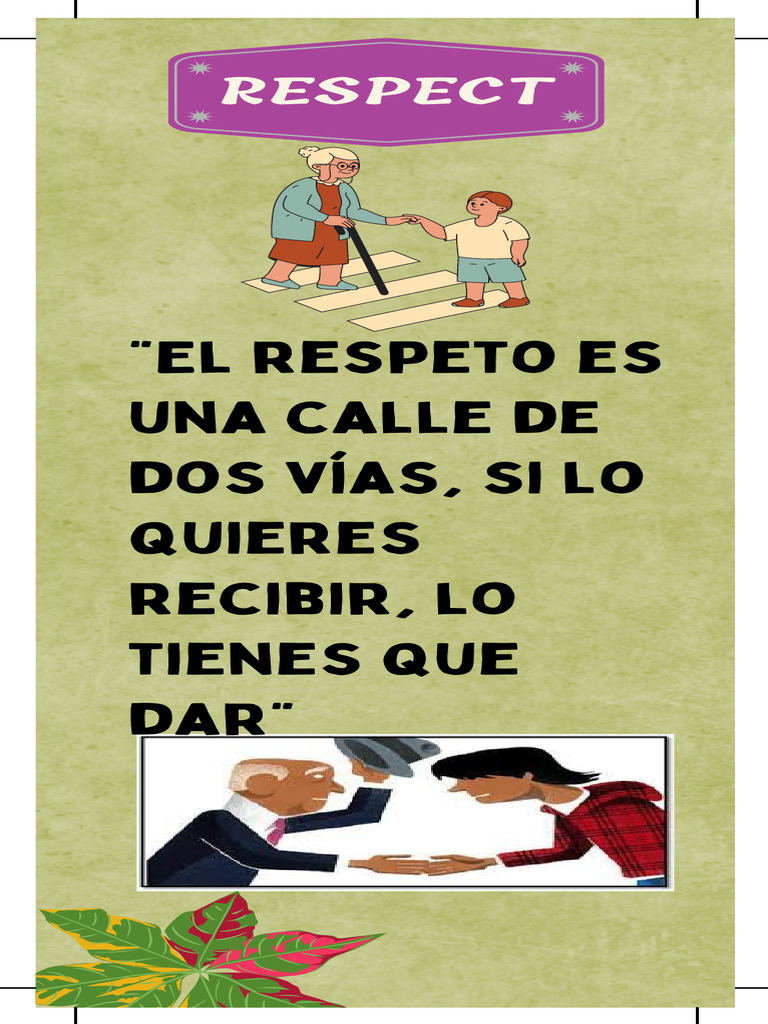 Separadores Sobre El Respeto Mutuo | PDF