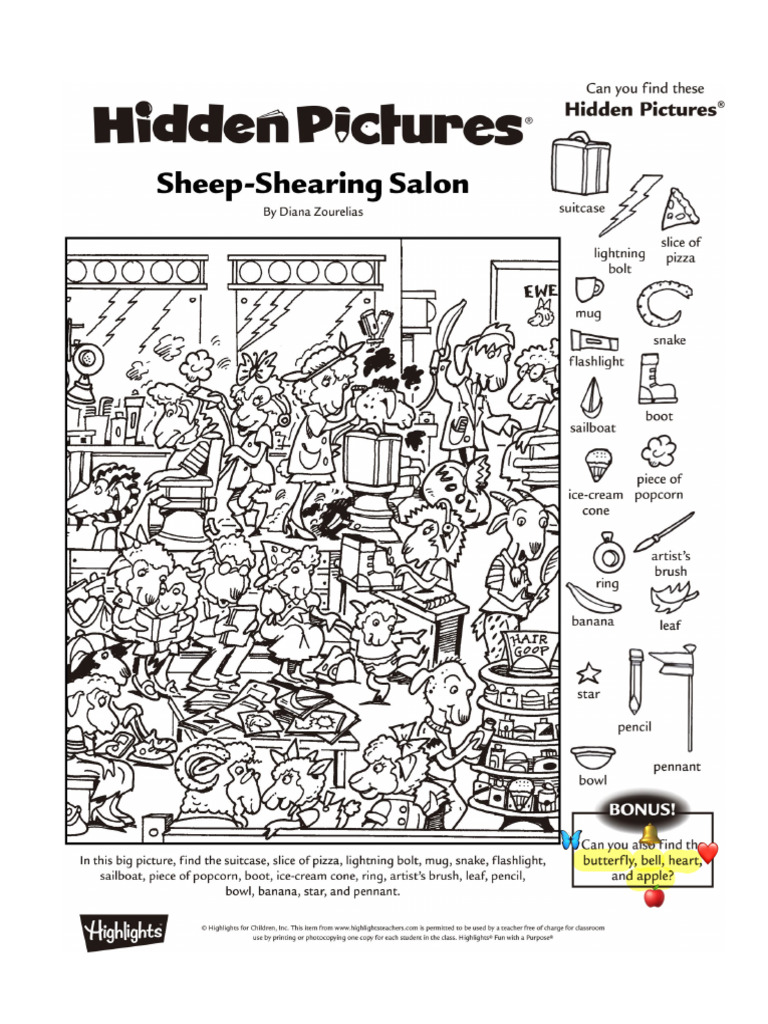 Hidden Pic Game | PDF