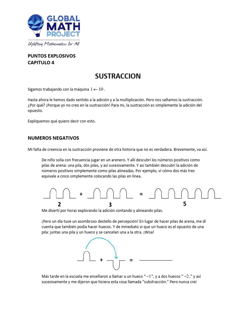 Chapter 4 EXPLODING DOTS Spanish | PDF | Sustracción