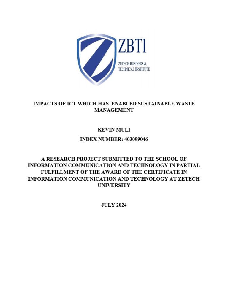 Final Year Project. | PDF | Waste Management | Recycling