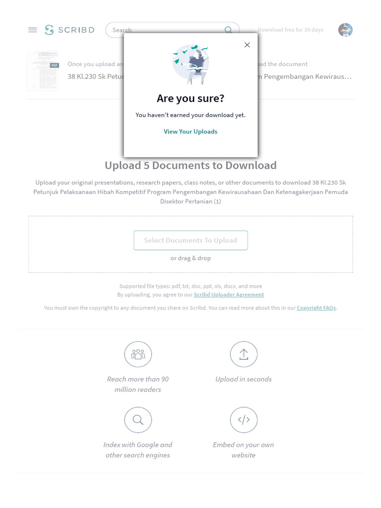 Upload A Document - Scribd | PDF | Scribd | Web 2.0